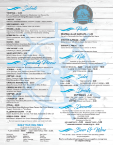 Menu – Pier 28 Pizza and Grill | 417-527-1580