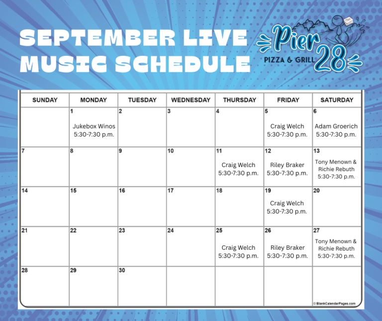 Events – Pier 28 Pizza and Grill